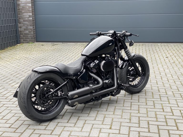 Drag Bar Handlebar 1" electronic gas , cabel inside, Softail Street Bob ...